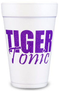 Pre-Printed Styrofoam Cups | Tiger Tonic – Limelight Paper & Partyware